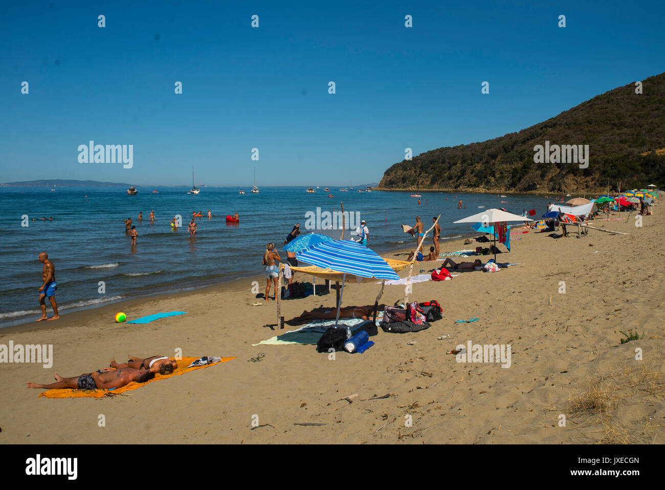 August 15, 2017 - Punta Ala-Cala Civette, Tuscany, Italy - Punta Ala ...