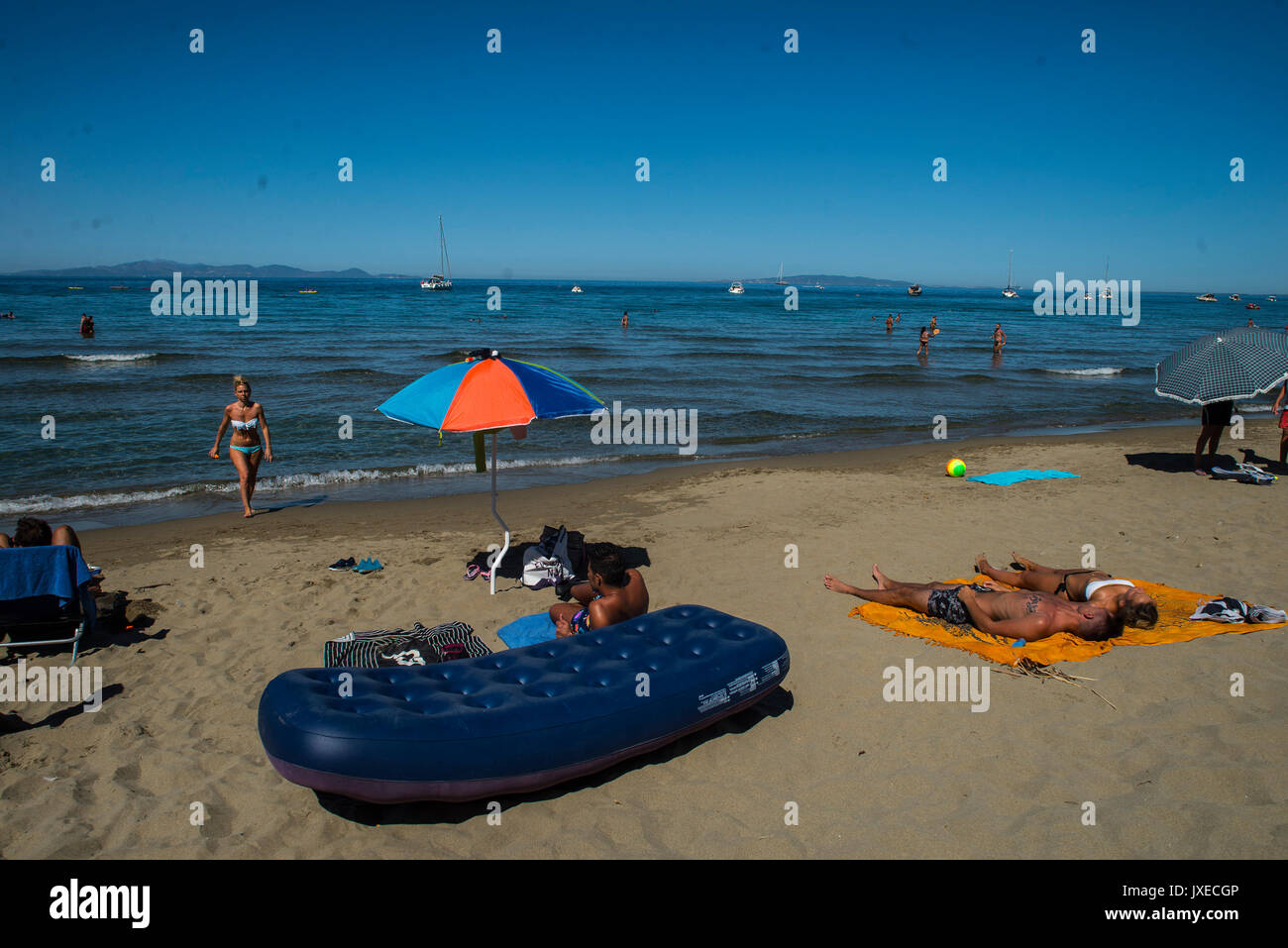 August 15, 2017 - Punta Ala-Cala Civette, Tuscany, Italy - Punta Ala ...