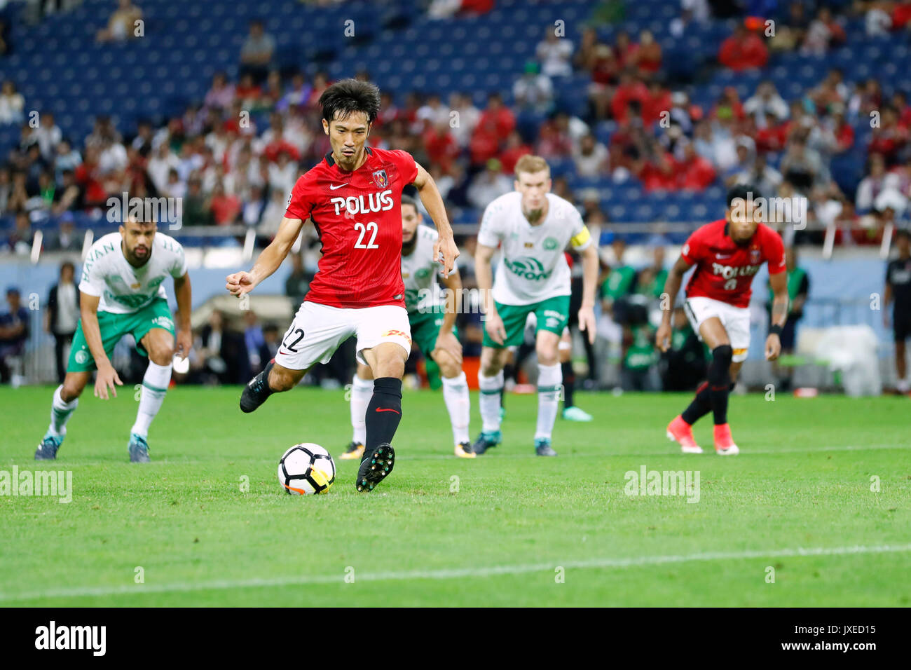 Saitama, Japan. 15th Aug, 2017. Yuki Abe (Reds) Football/Soccer ...