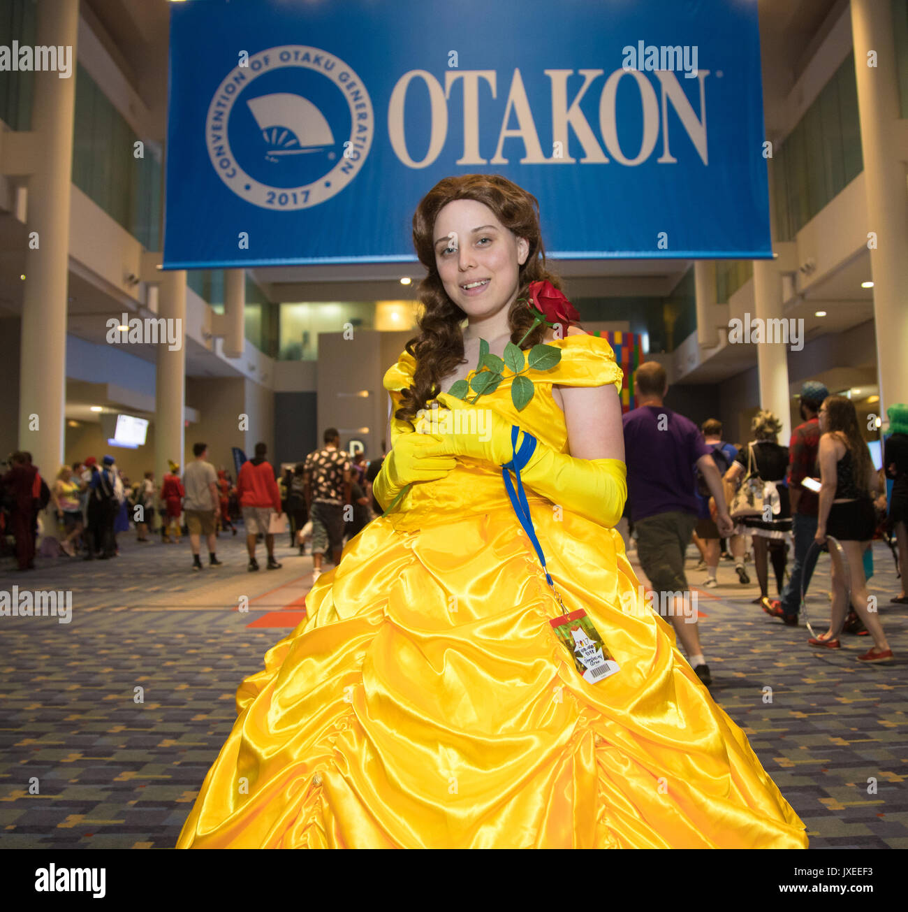Cosplayer Stephany Gervin of Stevensville, Md. as Belle from Beauty and ...