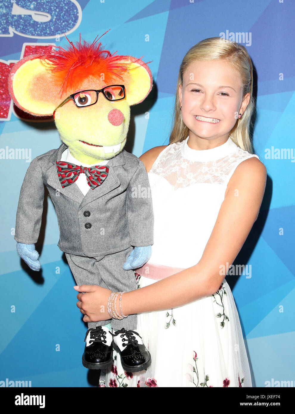 Hollywood, Ca. 15th Aug, 2017. Darci Lynne, With Oscar, at Premiere Of ...