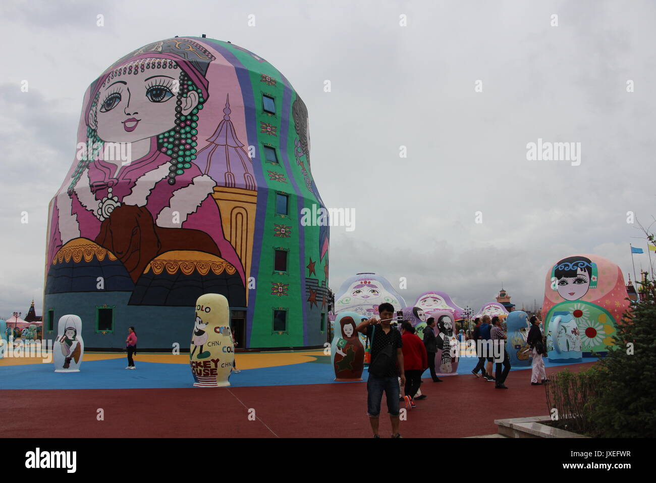 Beijin, Beijin, China. 16th Aug, 2017. Architectures of Russian dolls ...