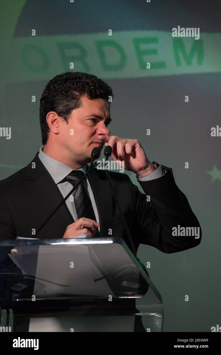 Sao Paulo, Sao Paulo, Brazil. 15th Aug, 2017. Brazilian federal judge ...