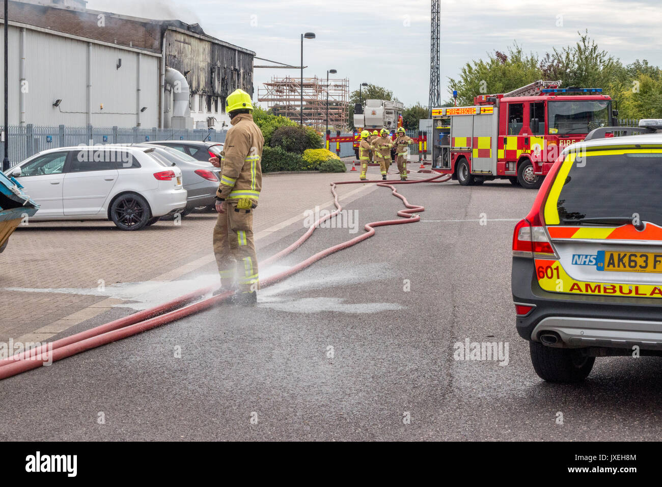 Fire safety crews respond hi-res stock photography and images - Alamy