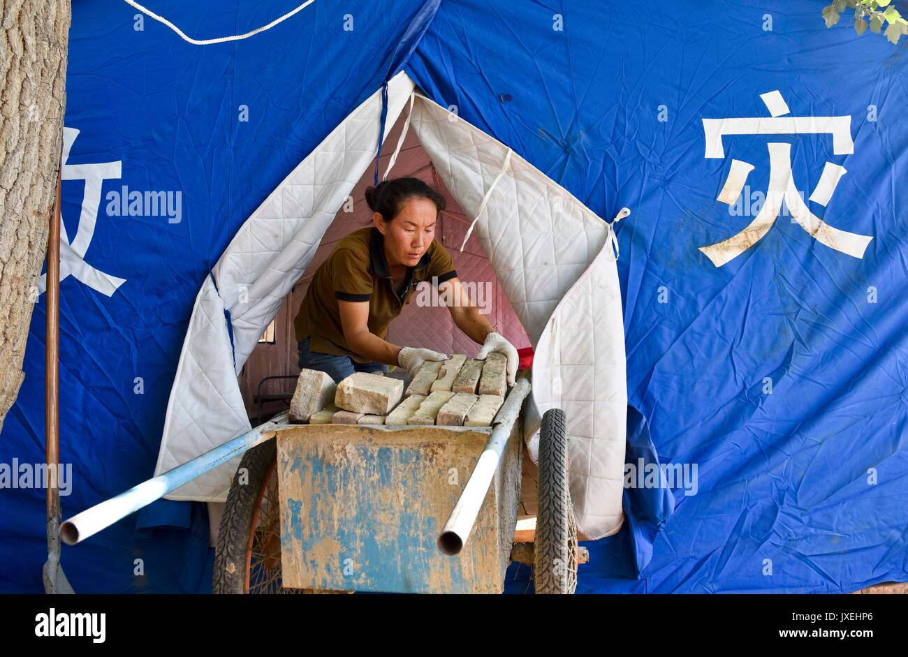 Jinghe, China's Xinjiang Uygur Autonomous Region. 15th Aug, 2017. A ...