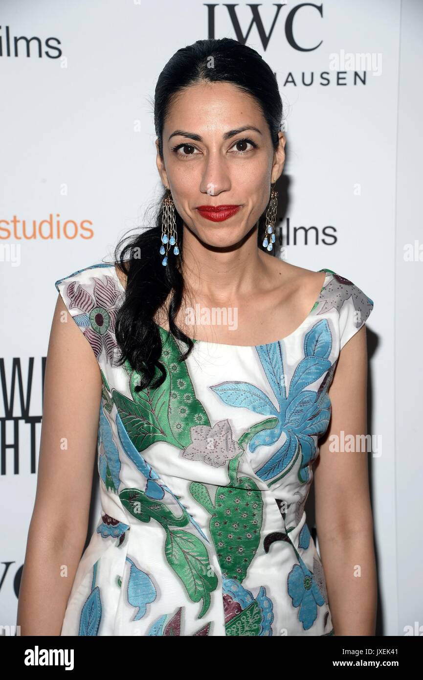 New York, NY, USA. 15th Aug, 2017. Huma Abedin at arrivals for Amazon ...