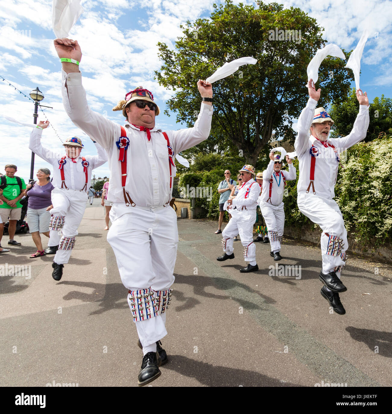 Traditional English Morris men from Hartley Morris dancers on the ...