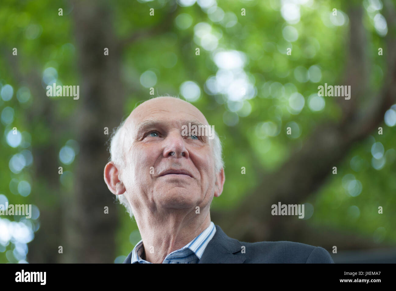 Edinburgh, UK,. 16th August 2017. British politician Vince Cable ...