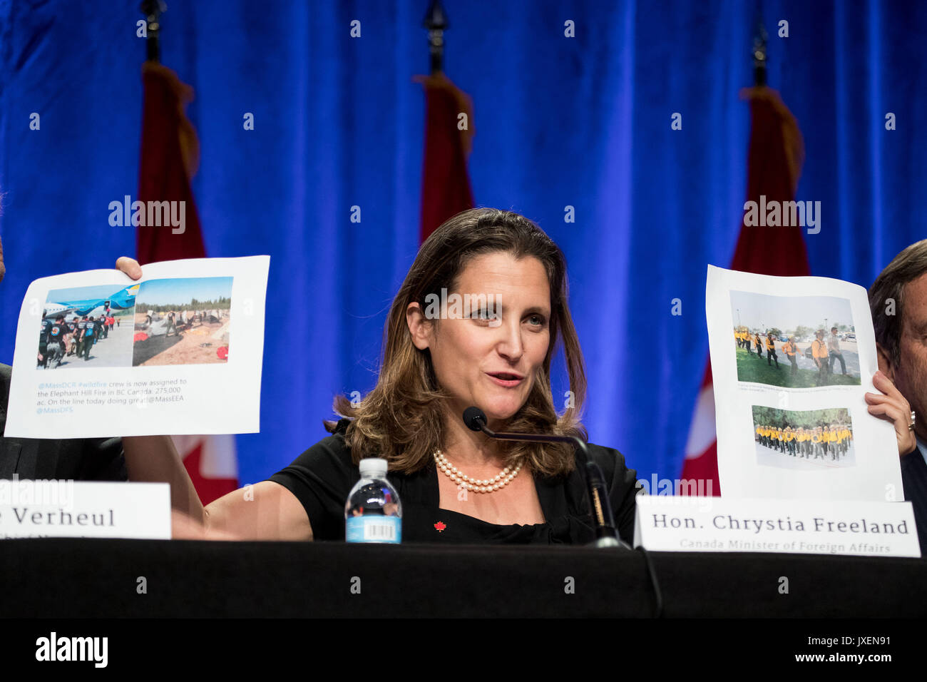 Chrystia freeland 2017 hi-res stock photography and images - Alamy