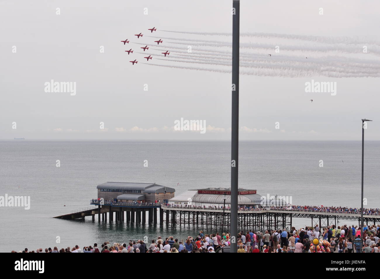 The Red Arrows at Cromer Carnival Stock Photo - Alamy