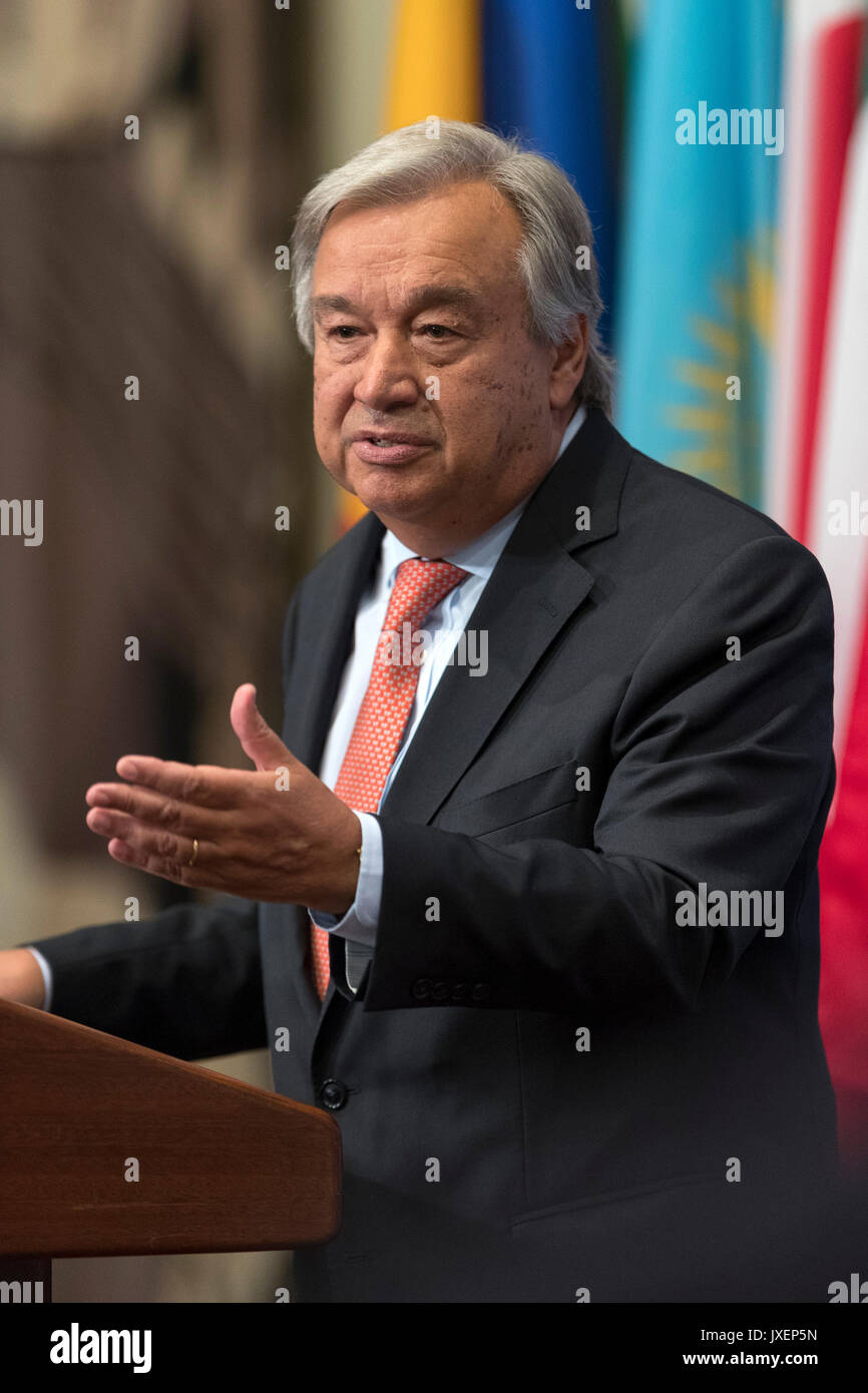 United Nations. 16th Aug, 2017. United Nations Secretary-General ...