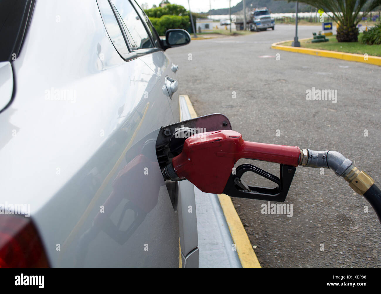 Car gas station being filled hi-res stock photography and images - Alamy