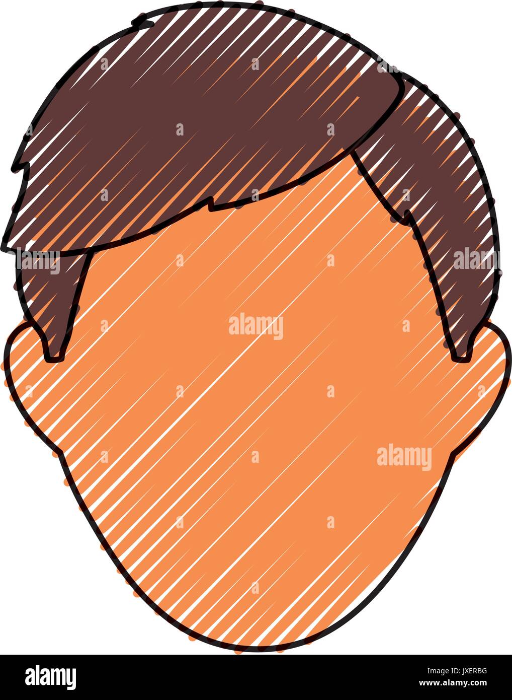 Man faceless profile icon vector illustration graphic design Stock ...