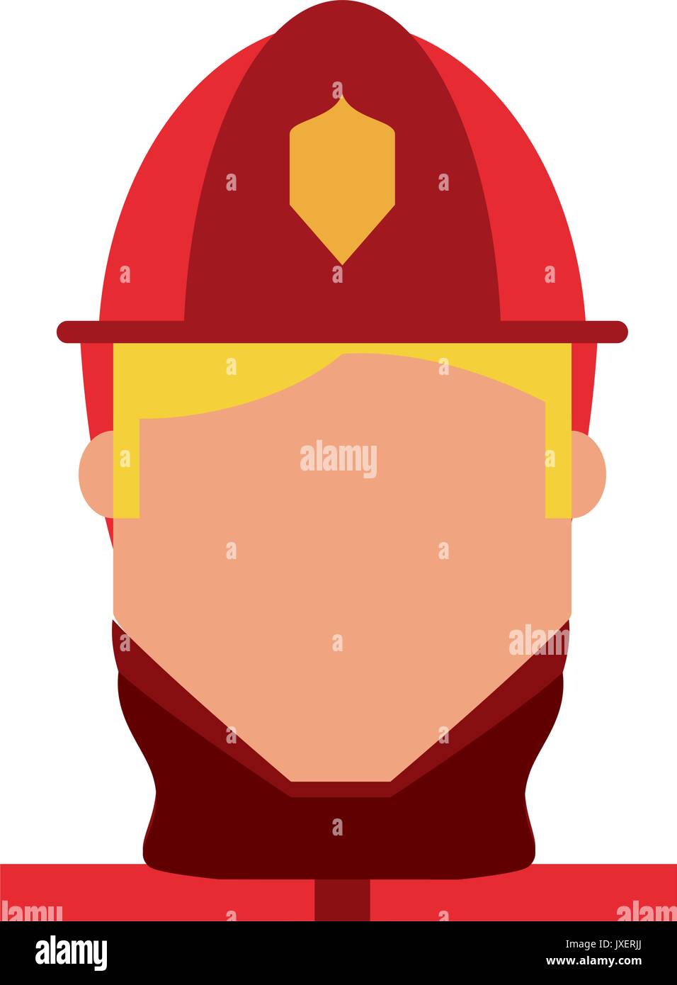 Firefigther profile cartoon icon vector illustration graphic design ...