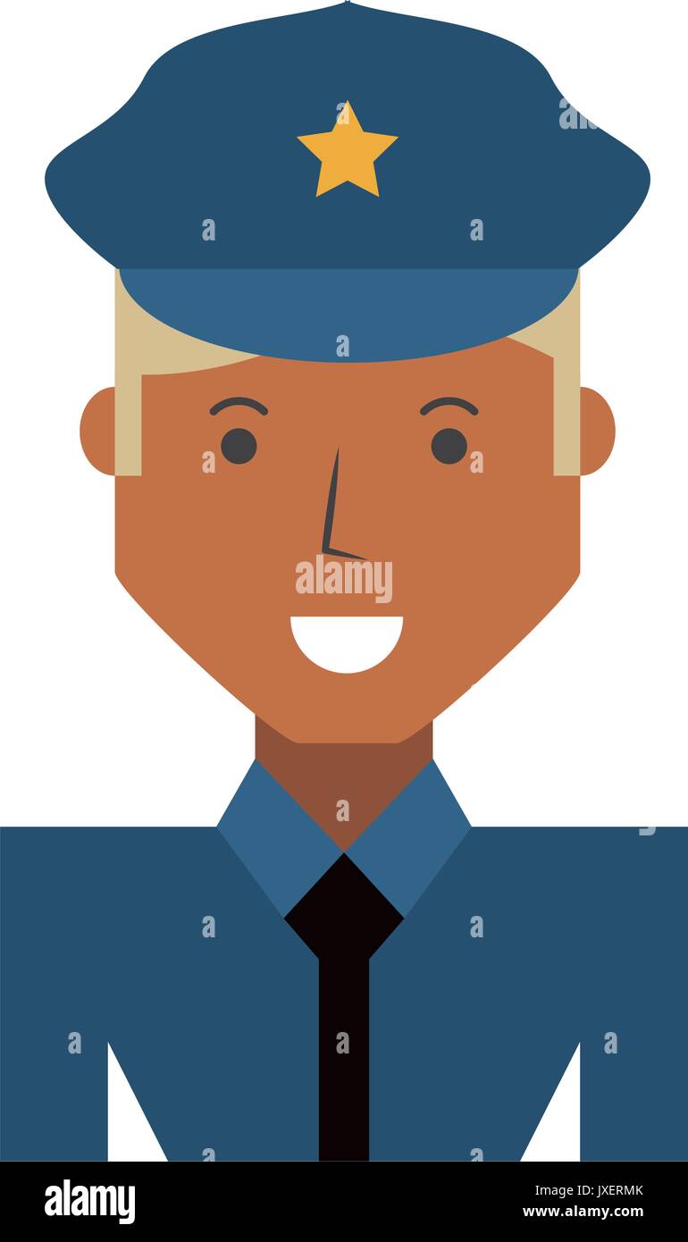 Police officer cartoon icon vector illustration graphic design Stock ...