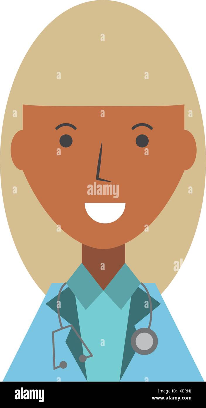 Doctor profile cartoon icon vector illustration graphic design Stock ...