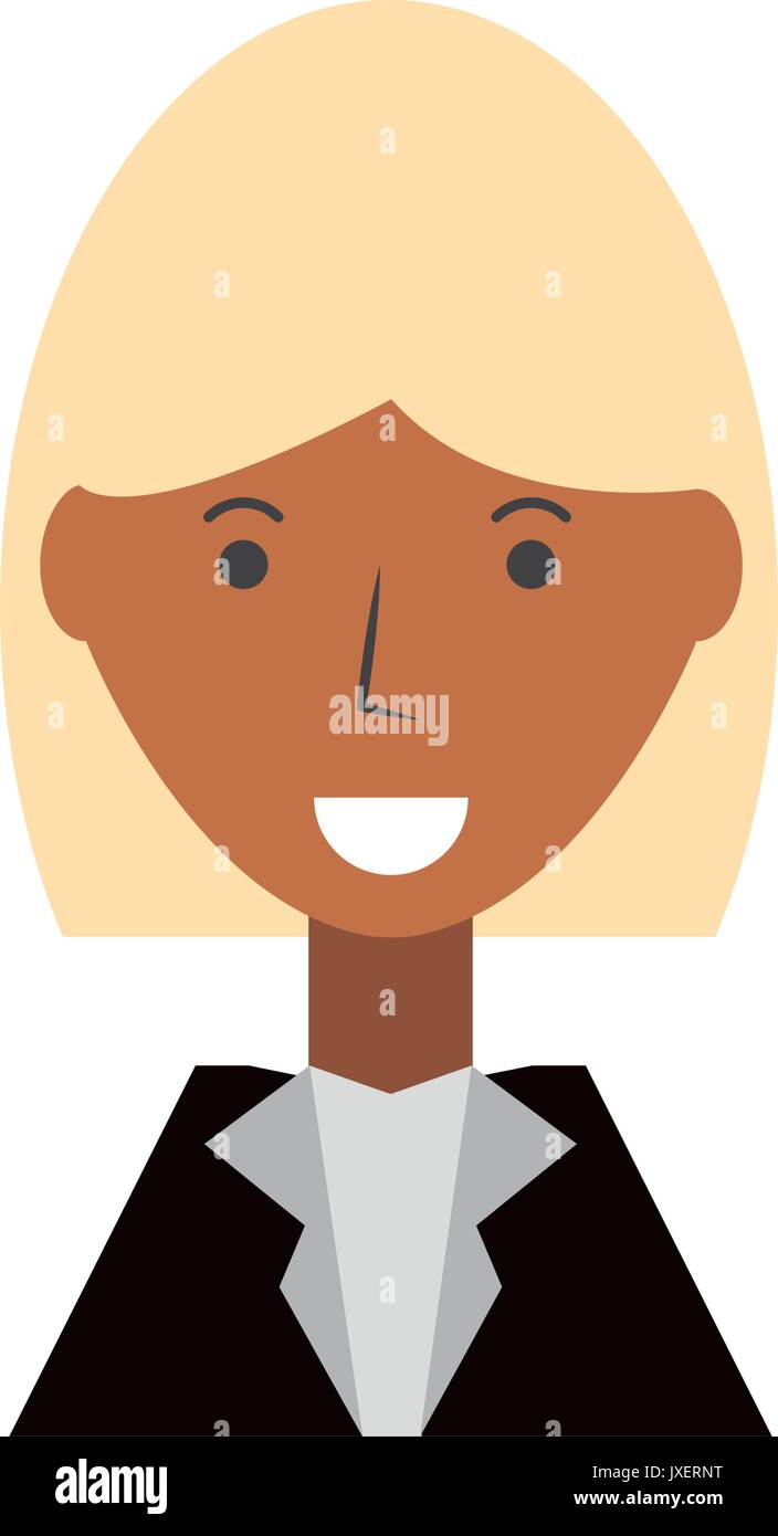 Business woman profile cartoon icon vector illustration graphic design ...