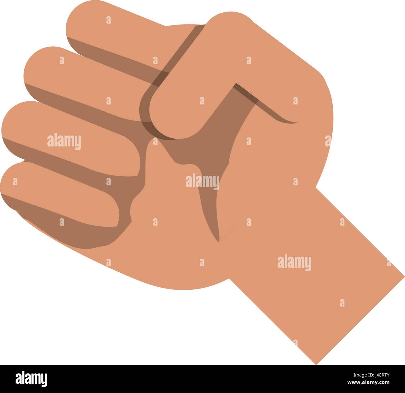 Hand clenched symbol Stock Vector Image & Art - Alamy