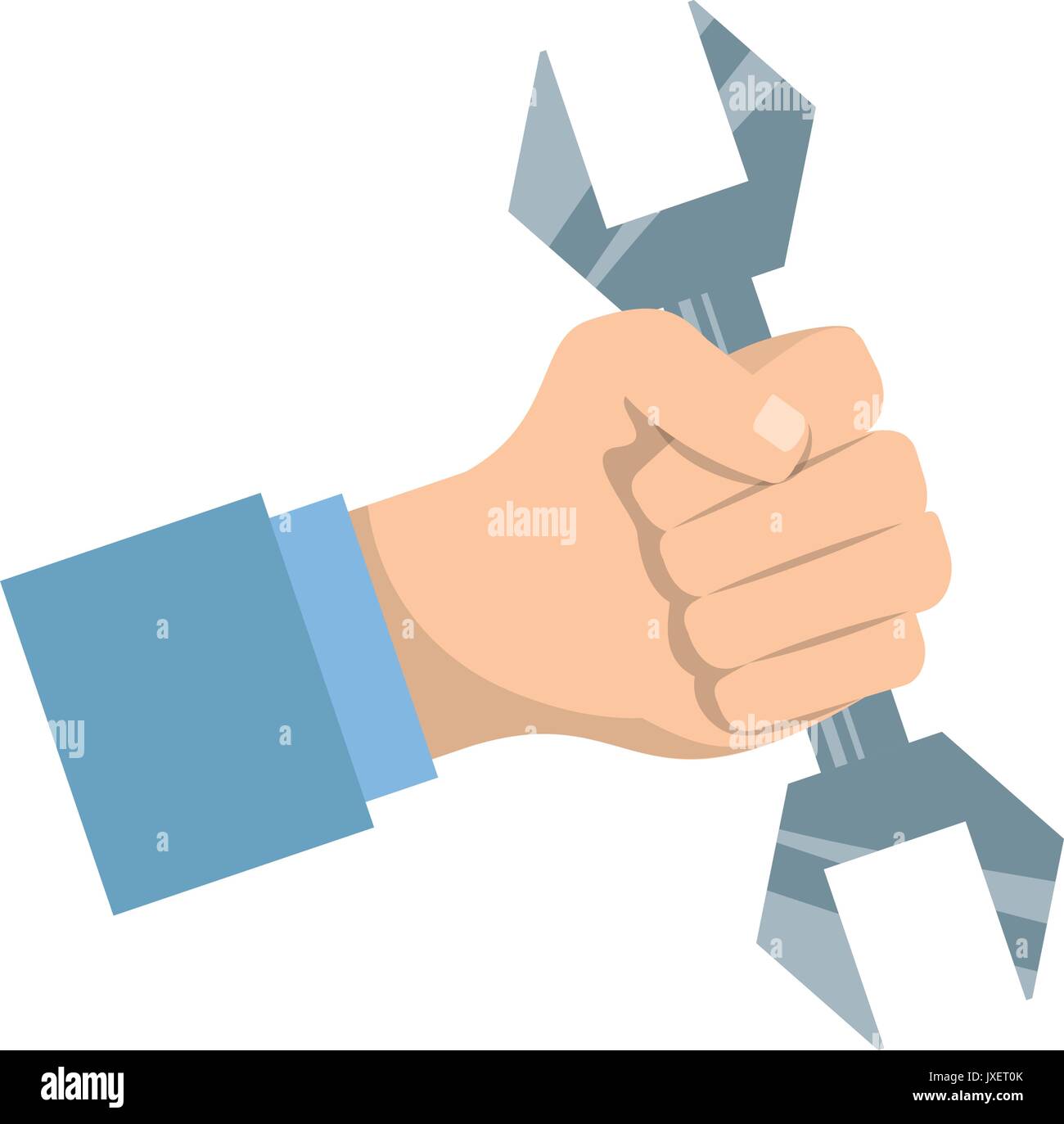 Hand with tool Stock Vector Image & Art - Alamy