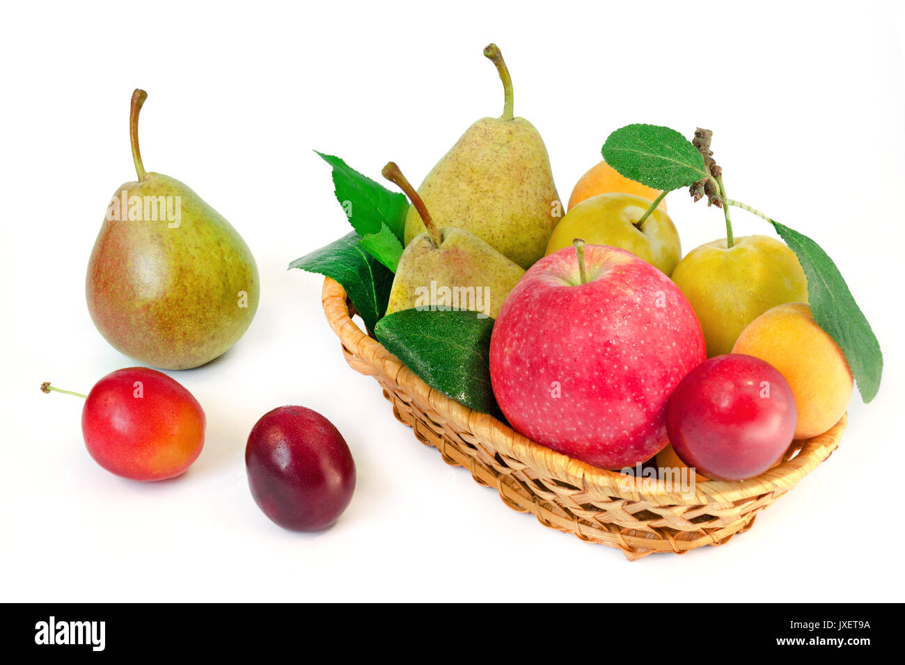 Pears and apples pattern hi-res stock photography and images - Alamy