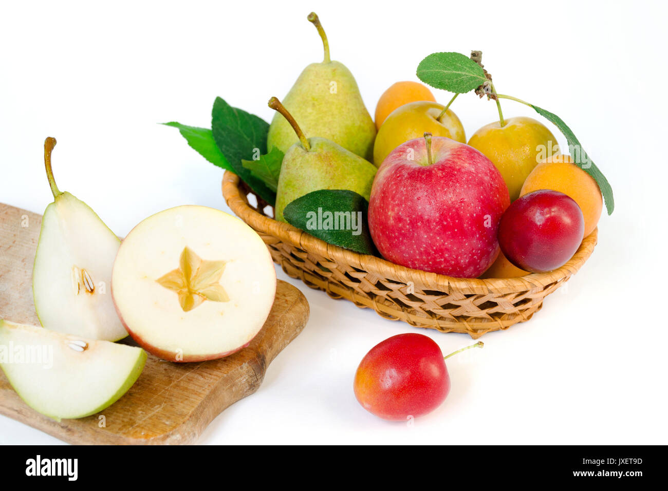 Pears and apples pattern hi-res stock photography and images - Alamy
