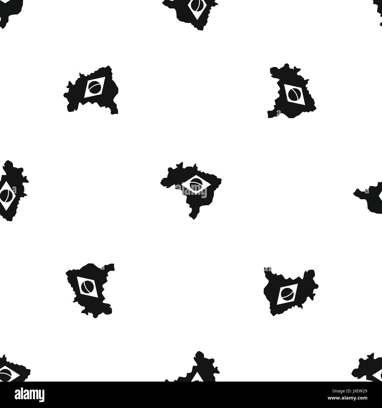 Brazil map with flag pattern seamless black Stock Vector Image & Art ...