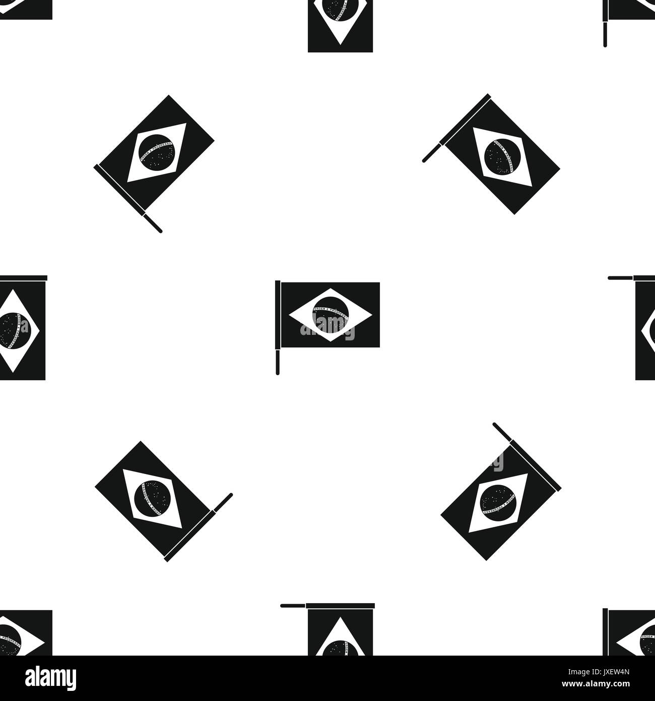 Flag of Brazil pattern seamless black Stock Vector Image & Art - Alamy