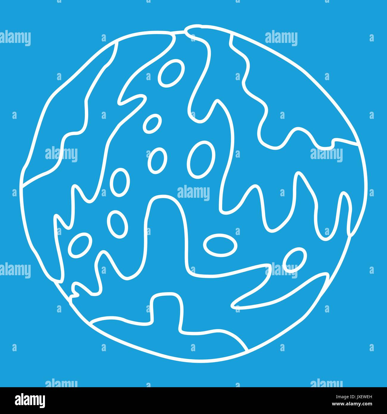 Little planet icon, outline style Stock Vector Image & Art - Alamy