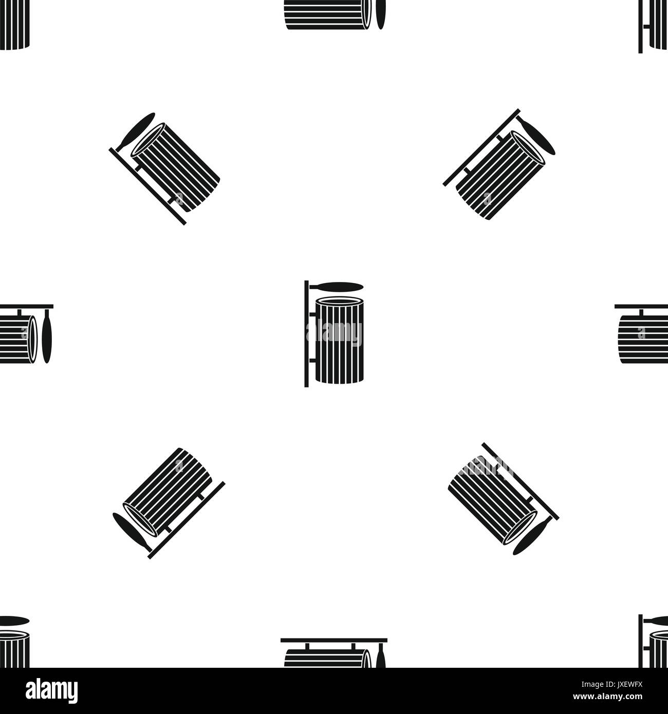 Public trash can pattern hi-res stock photography and images - Alamy