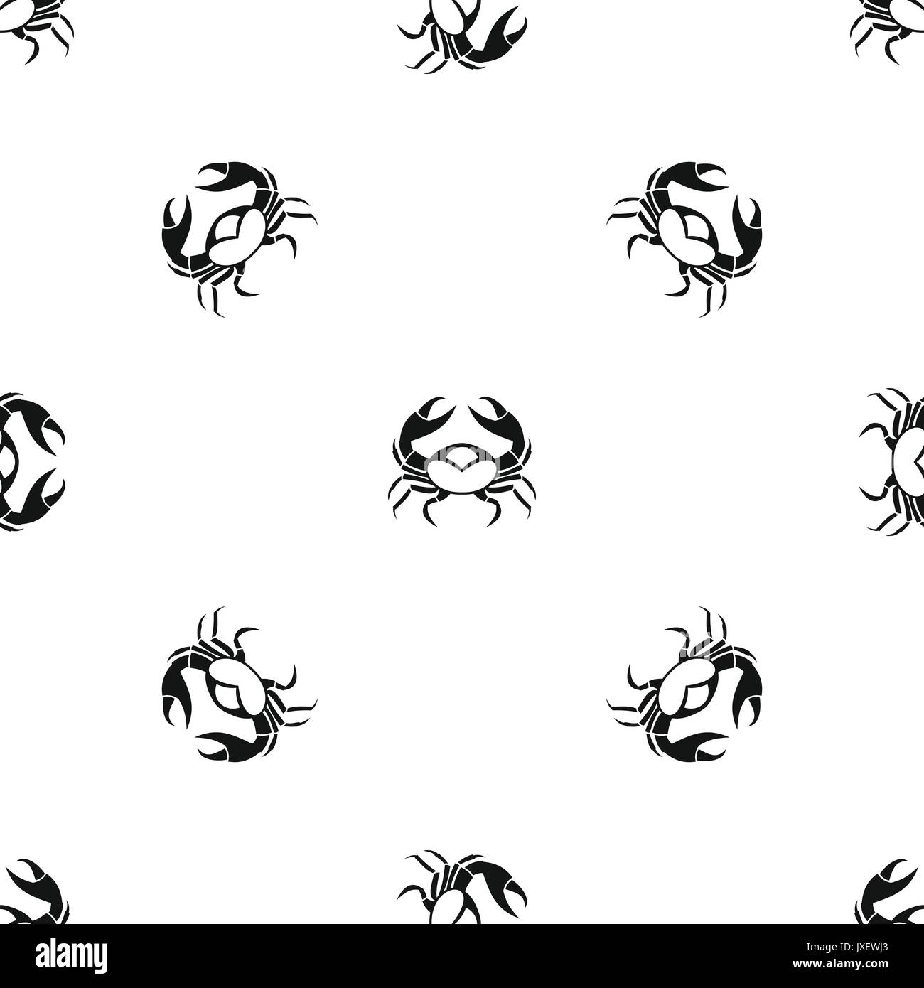 Big crab pattern seamless black Stock Vector Image & Art - Alamy