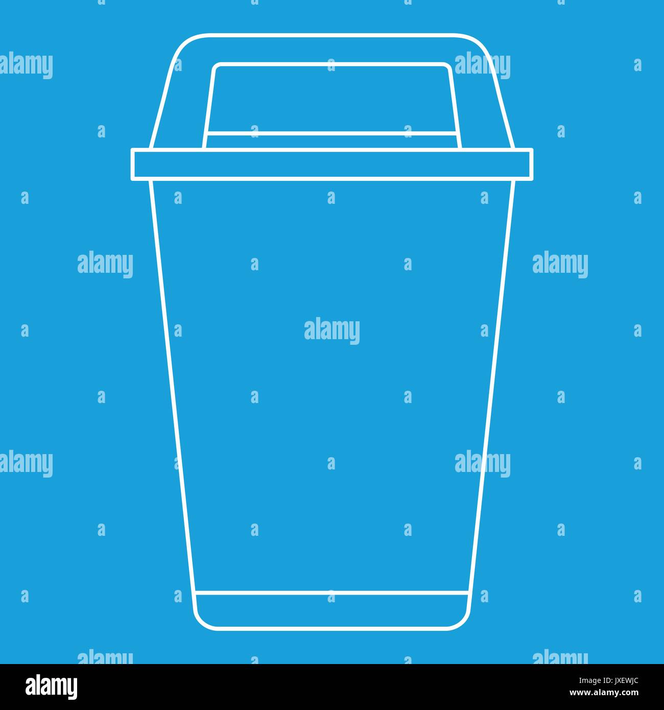 Flip lid bin icon, outline style Stock Vector Image & Art - Alamy