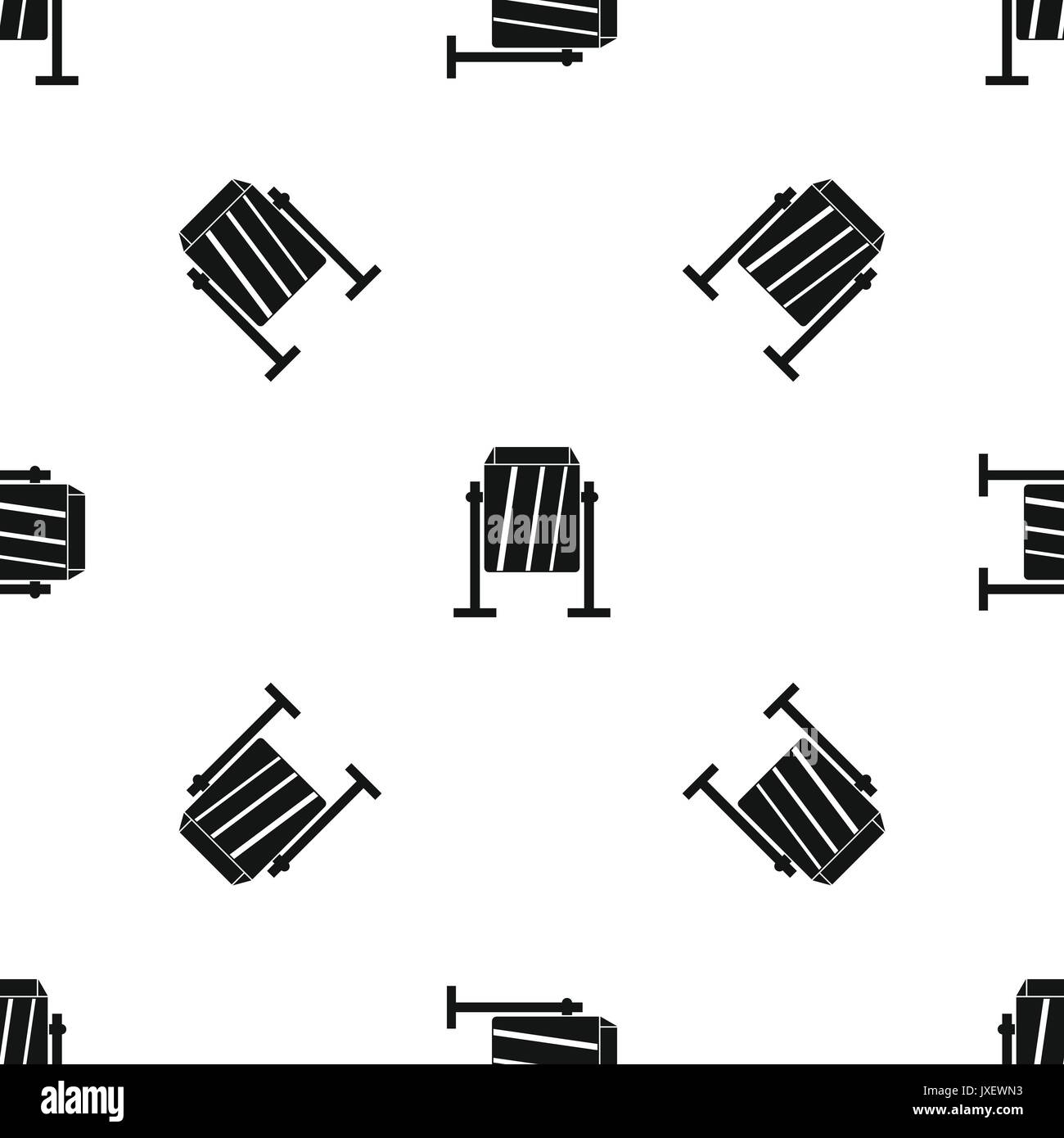 Metal dust bin pattern seamless black Stock Vector Image & Art - Alamy