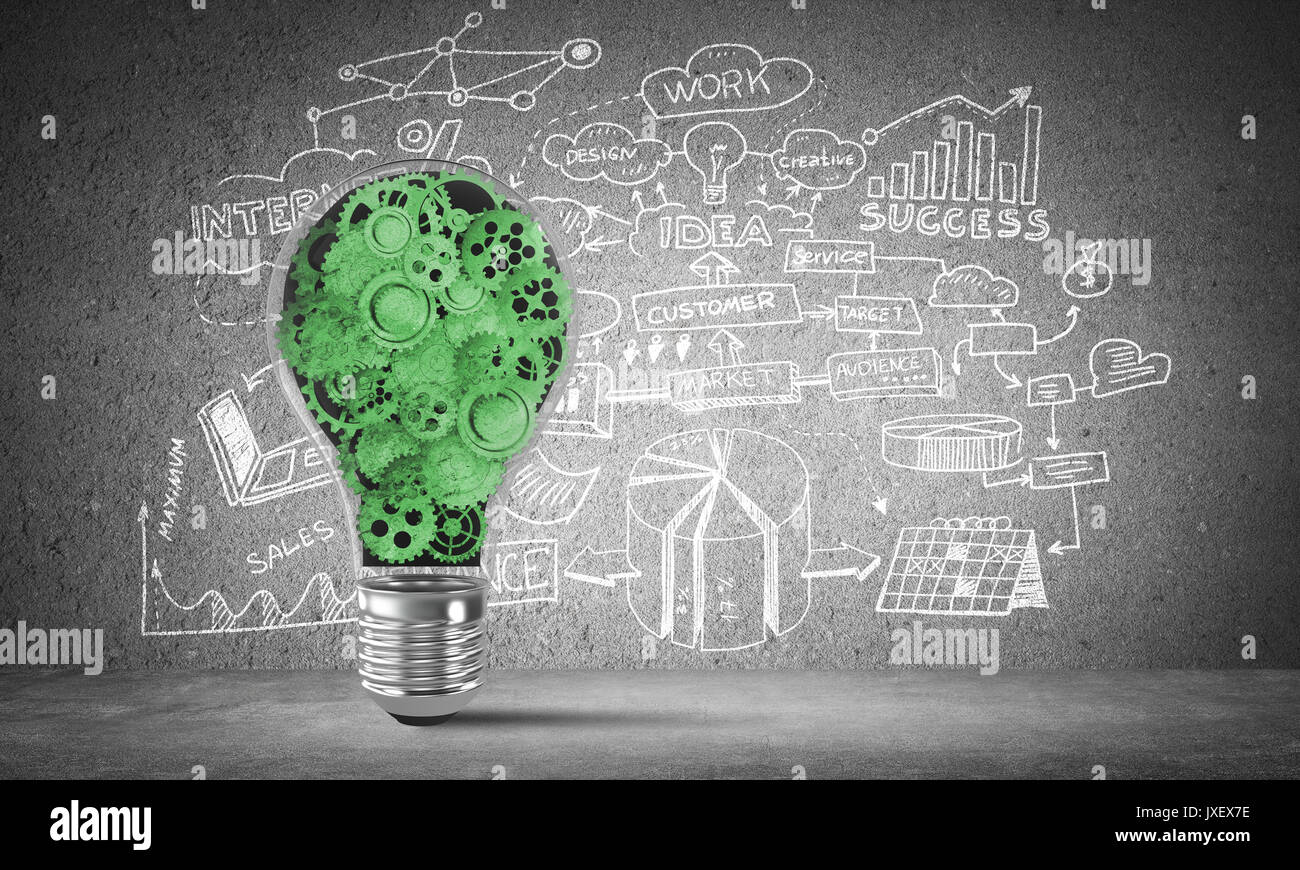 Concept of lightbulb as symbol of new idea Stock Photo - Alamy