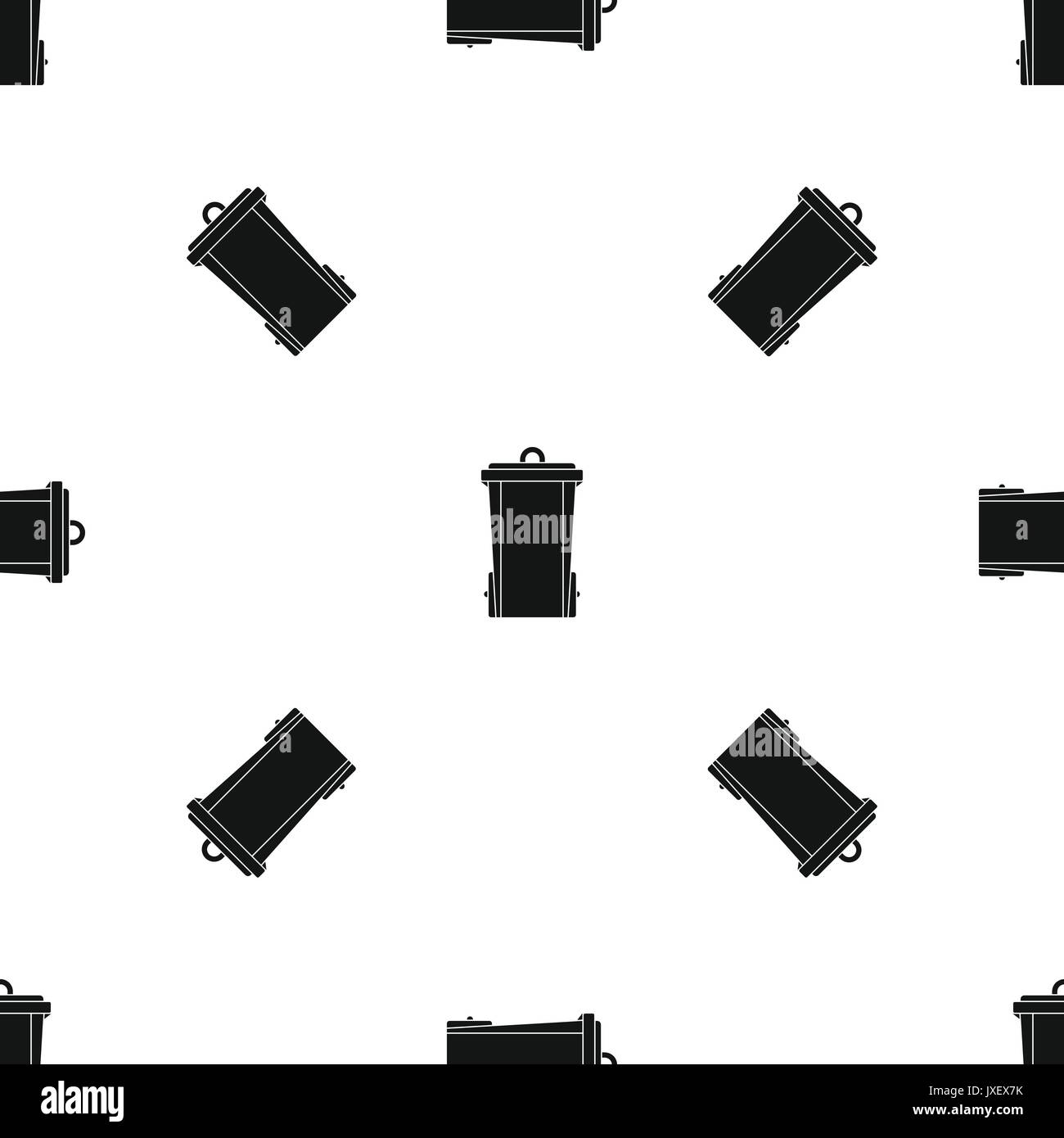 Garbage bin pattern seamless black Stock Vector Image & Art - Alamy