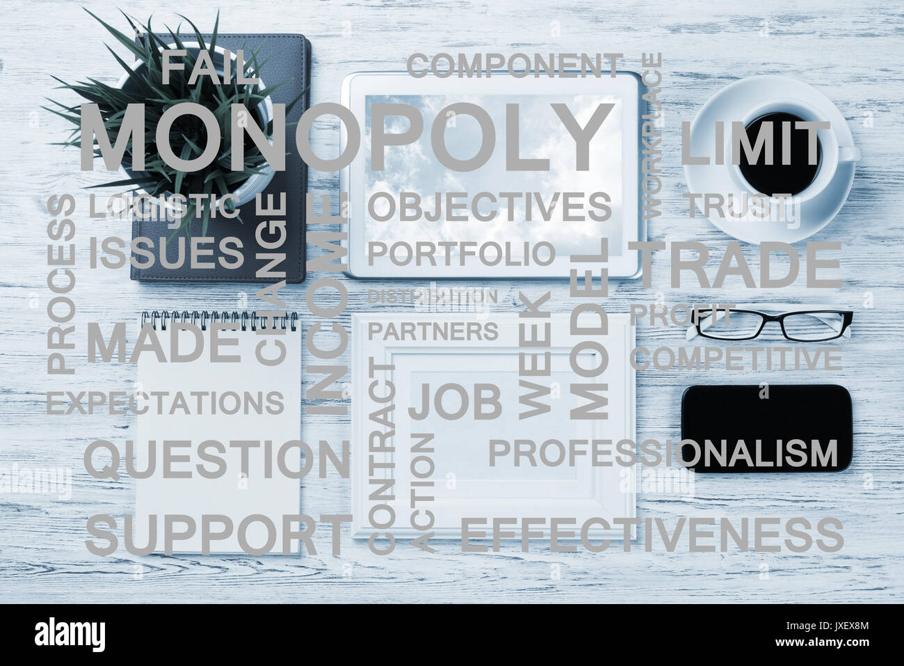 Modern workplace concept Stock Photo - Alamy