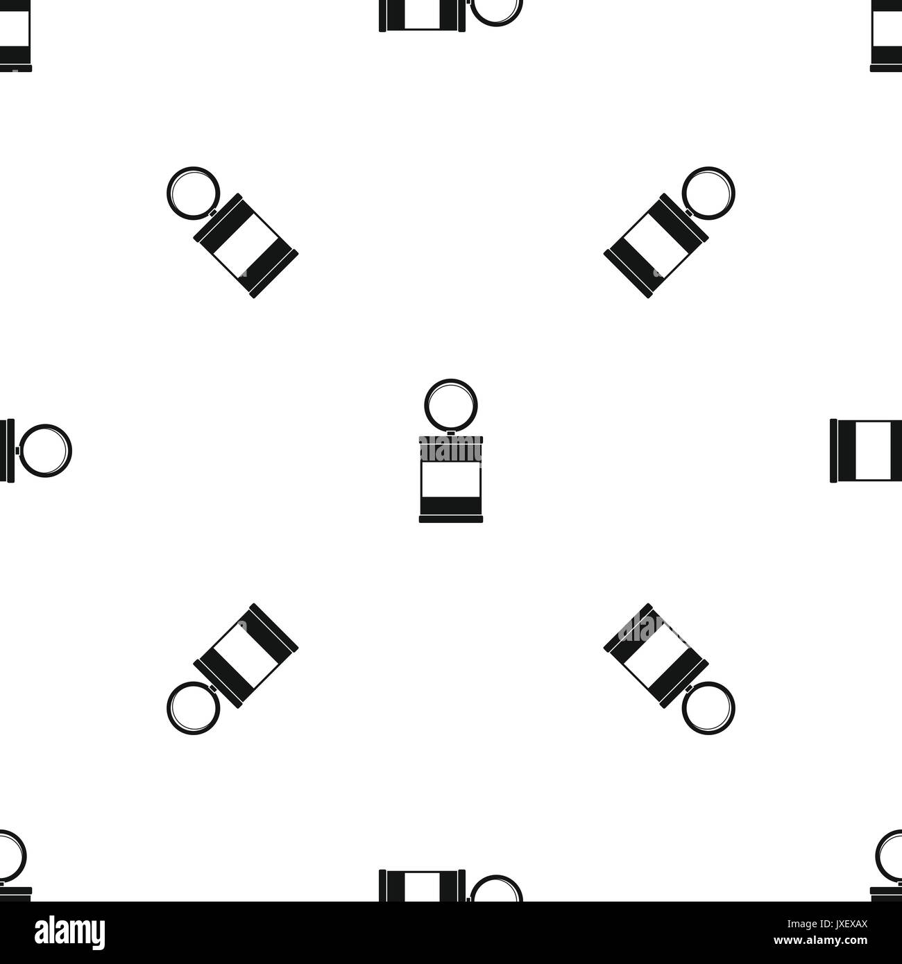 Trash can with pedal pattern seamless black Stock Vector Image & Art ...