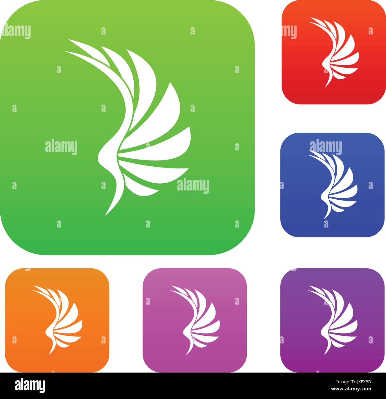 Wing set collection Stock Vector Image & Art - Alamy