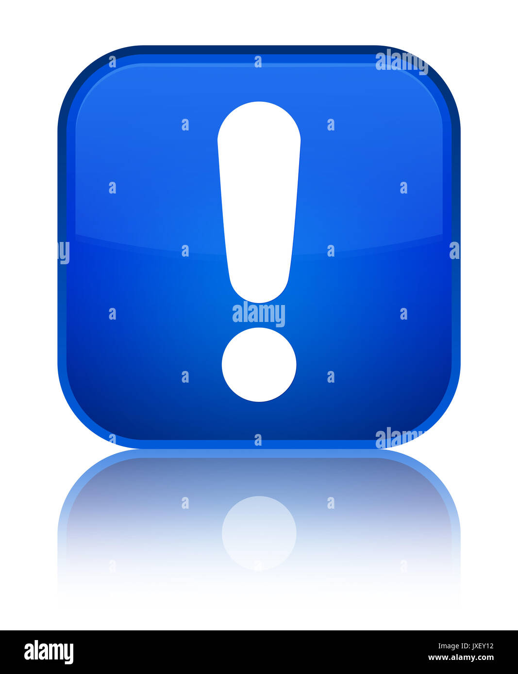 Exclamation point in square sign hi-res stock photography and images ...