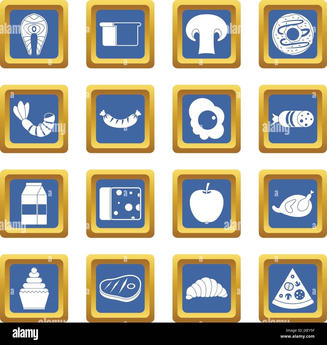 Marshmallow on white blue Stock Vector Images - Alamy