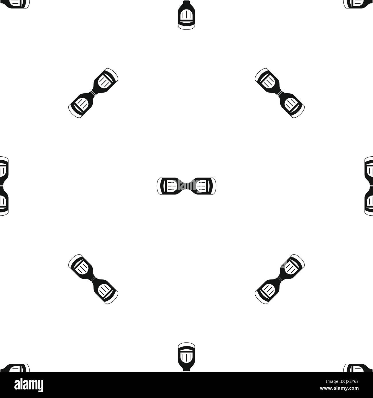 Hoverboard gyro pod top view pattern seamless black Stock Vector Image ...