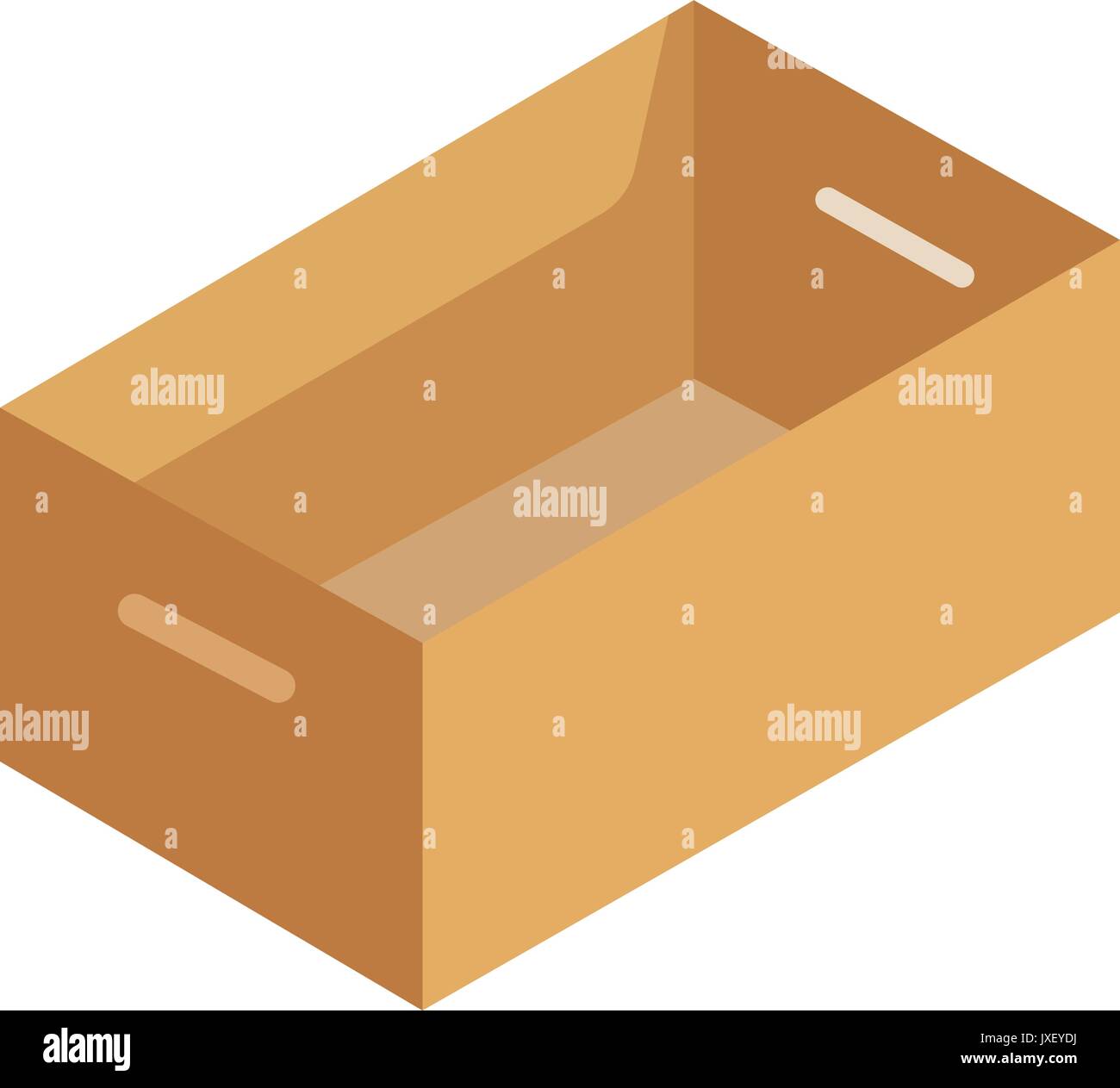 Isometric cardboard box packaging isolated Stock Vector Image & Art - Alamy