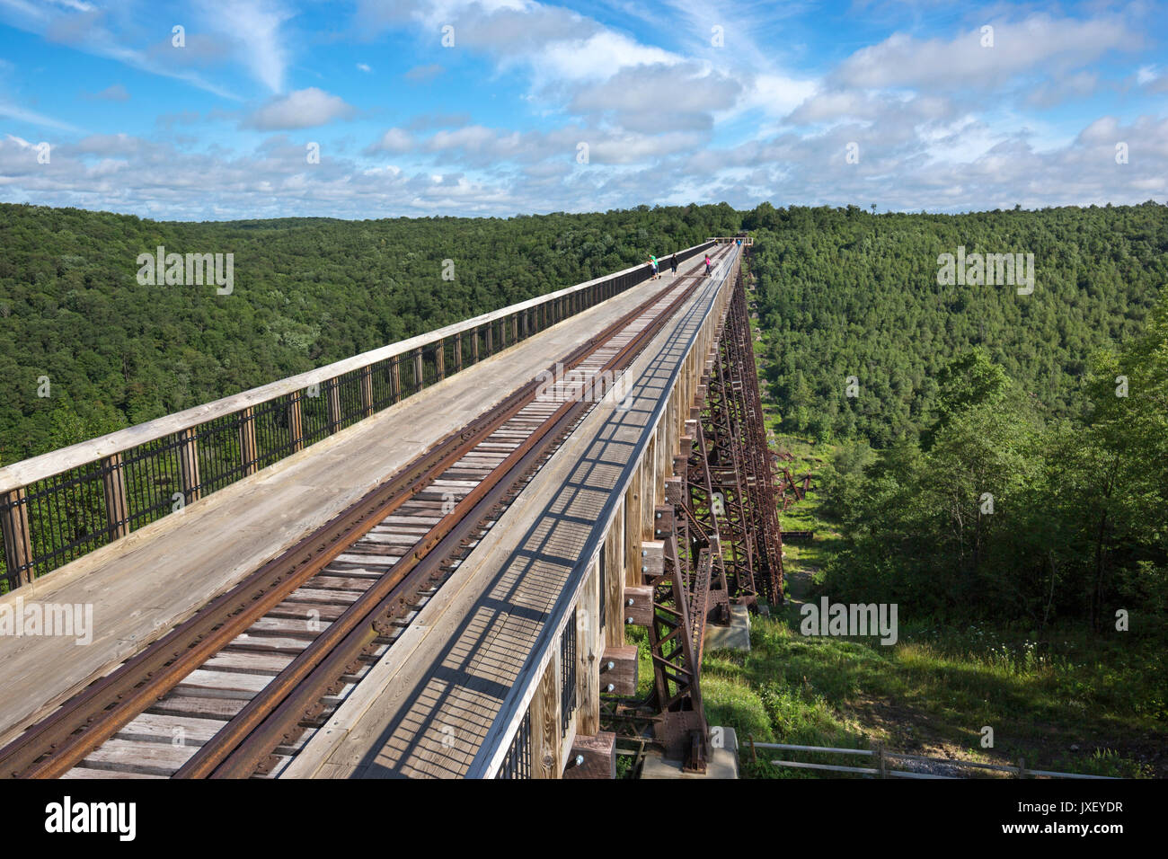 KINZUA VIADUCT SKYWALK MOUNT JEWETT MCKEAN COUNTY PENNSYLVANIA USA ...