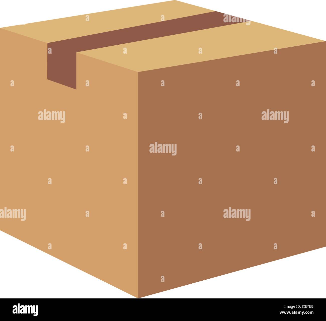 Carton container illustration Stock Vector Image & Art - Alamy