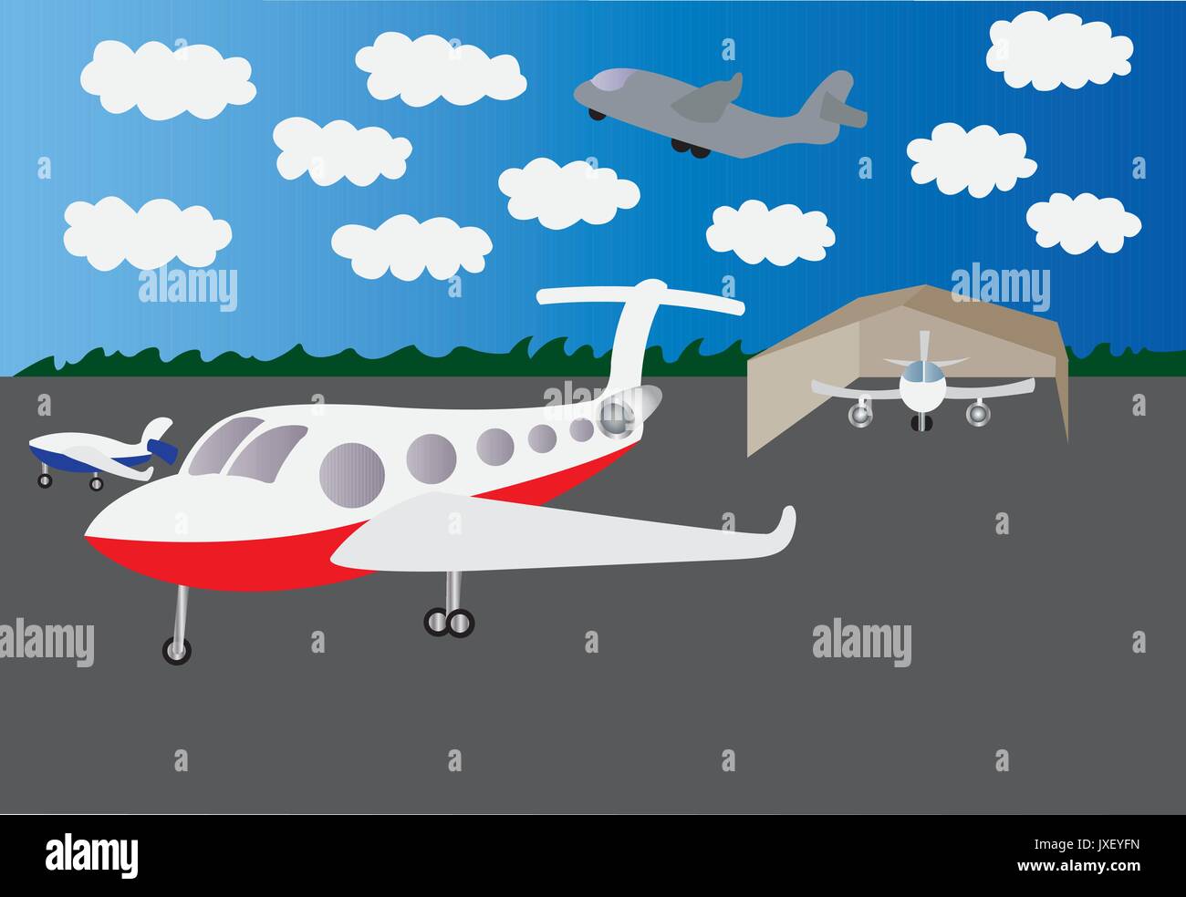 Airport way Stock Vector Images - Alamy