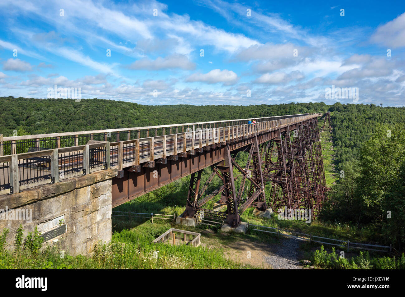 KINZUA VIADUCT SKYWALK MOUNT JEWETT MCKEAN COUNTY PENNSYLVANIA USA ...