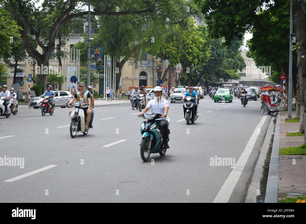 Busy Hanoi streets, Vietnam, 2015 Stock Photo - Alamy