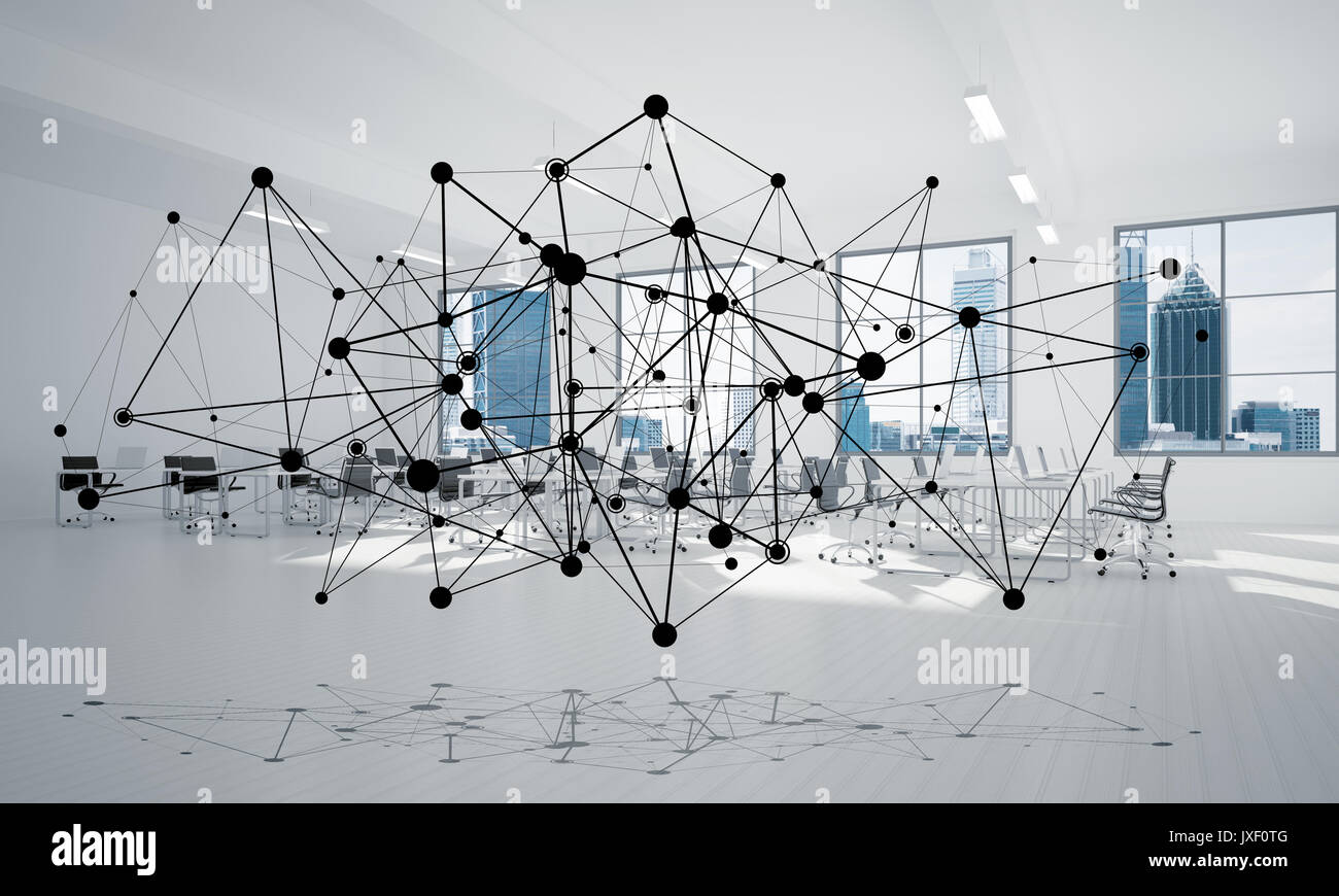 Networking and wireless connection as concept for effective modern ...