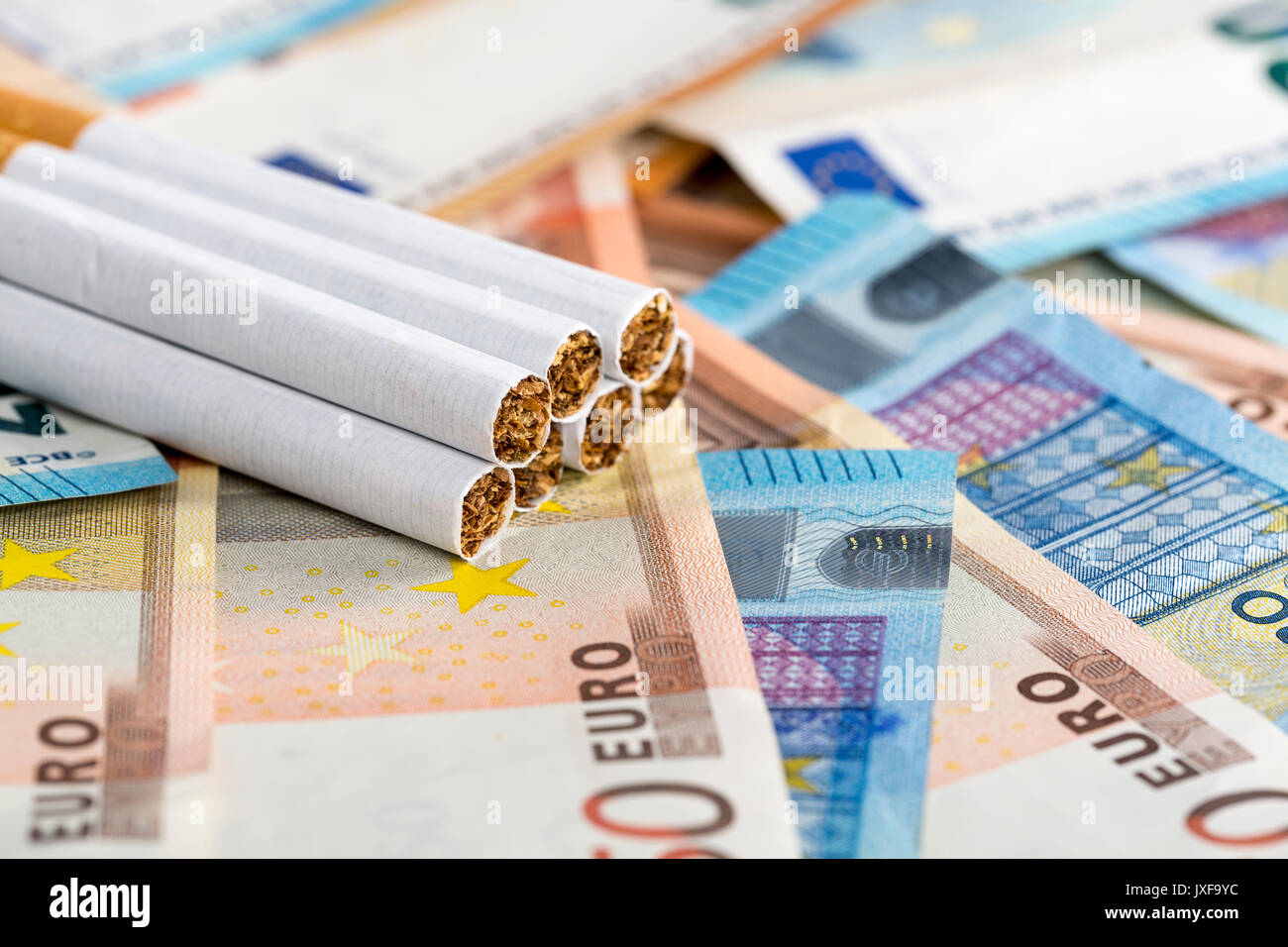 Euros cigarettes hi-res stock photography and images - Alamy