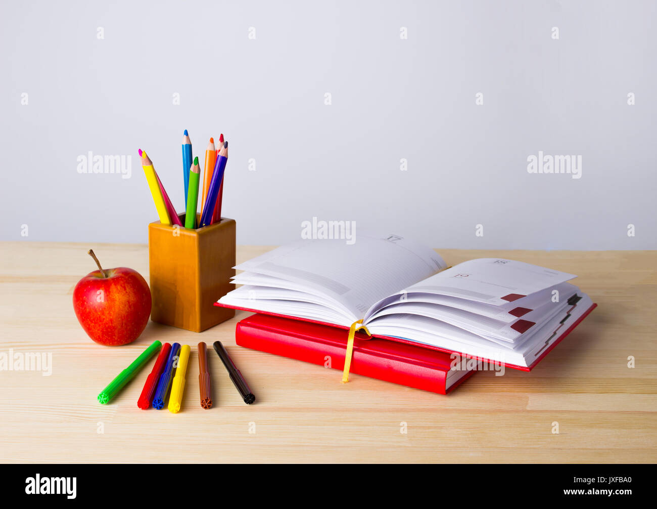 School Books And Pencils