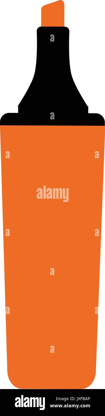 Orange marker pen Stock Vector Images - Alamy